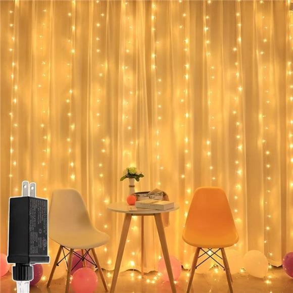 Wall Decor | 30 Led Curtain Lights With 8 Modes Waterproof Fairy ...
